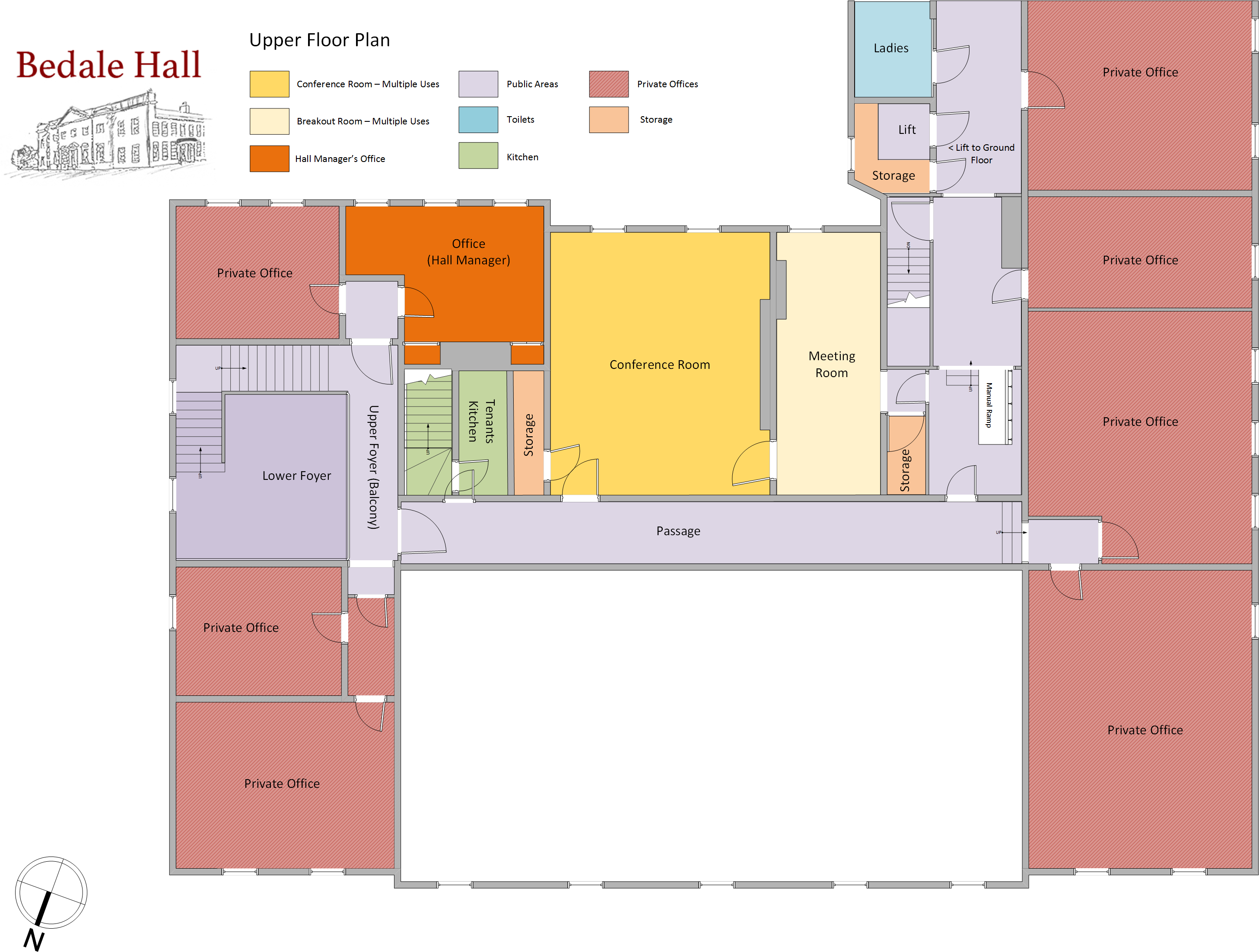 Bedale Hall: Floor Plan